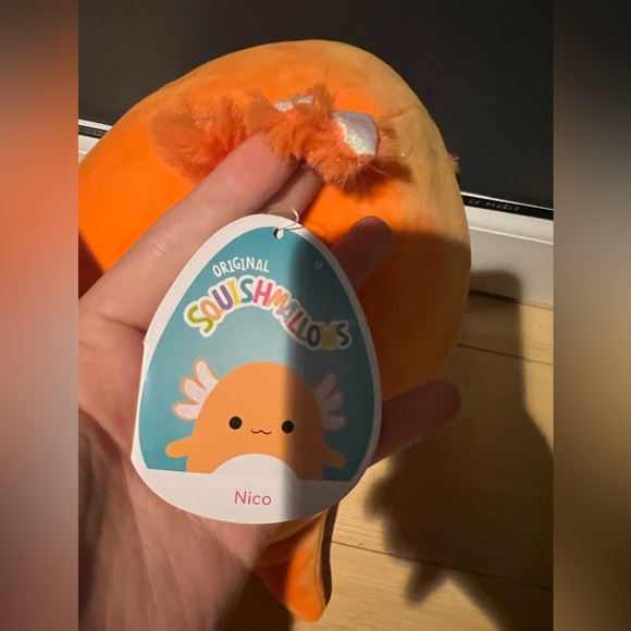 Squishmallows | Toys | Nwt Squishmallow Nico The Orange Axolotl | Poshmark